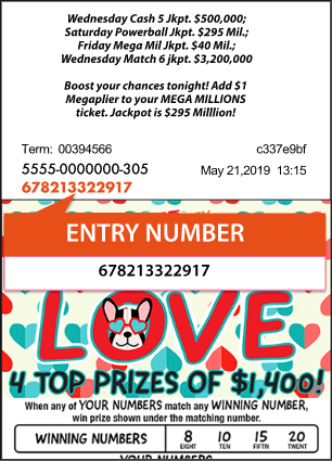 PA Lottery's With Love 2022 Second-Chance Drawing
